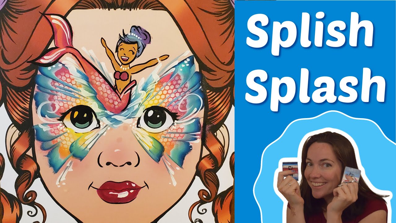 Splish Splash! face paint MERMAID tutorial - YouTube