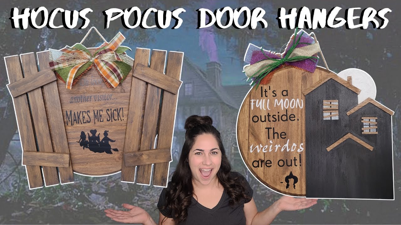 Hocus Pocus Door Hangers | Hocus Pocus Wood Rounds | Hocus Pocus Décor ...