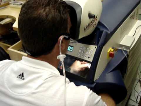 Laser Welding - Manual Welder with Sip-n-Puff Headset - YouTube