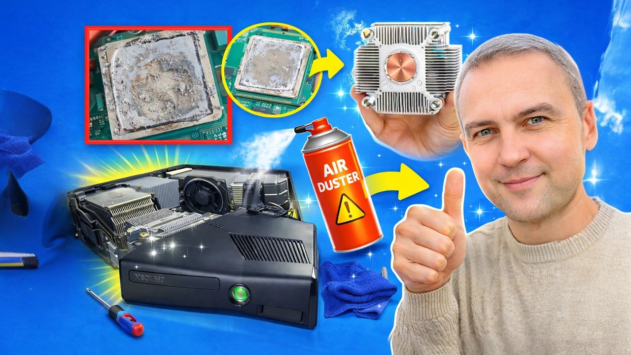 How to clean Xbox 360 Slim - YouTube