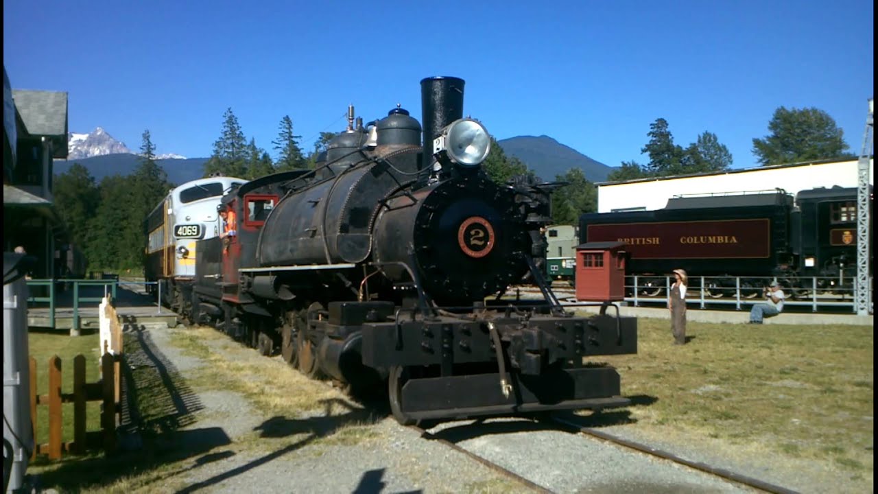 The "Number 2" steam engine rolling into the station, West Coast ...