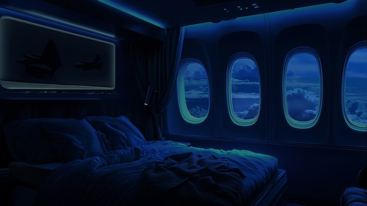 Sleep in Luxury with Airplane White Noise | Helps You Rest for 10 Hours ...