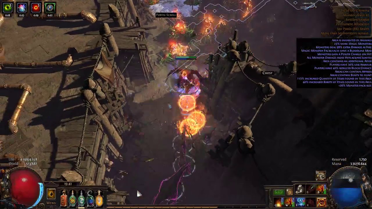 Path of Exile - Poets Volatile Indigon Chimera 3.2 - YouTube