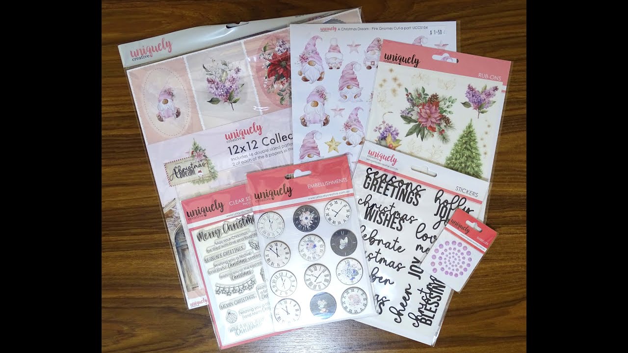 Unboxing my Nov/Dec CDT kit from Paper Inspirations #juliespapercraft # ...