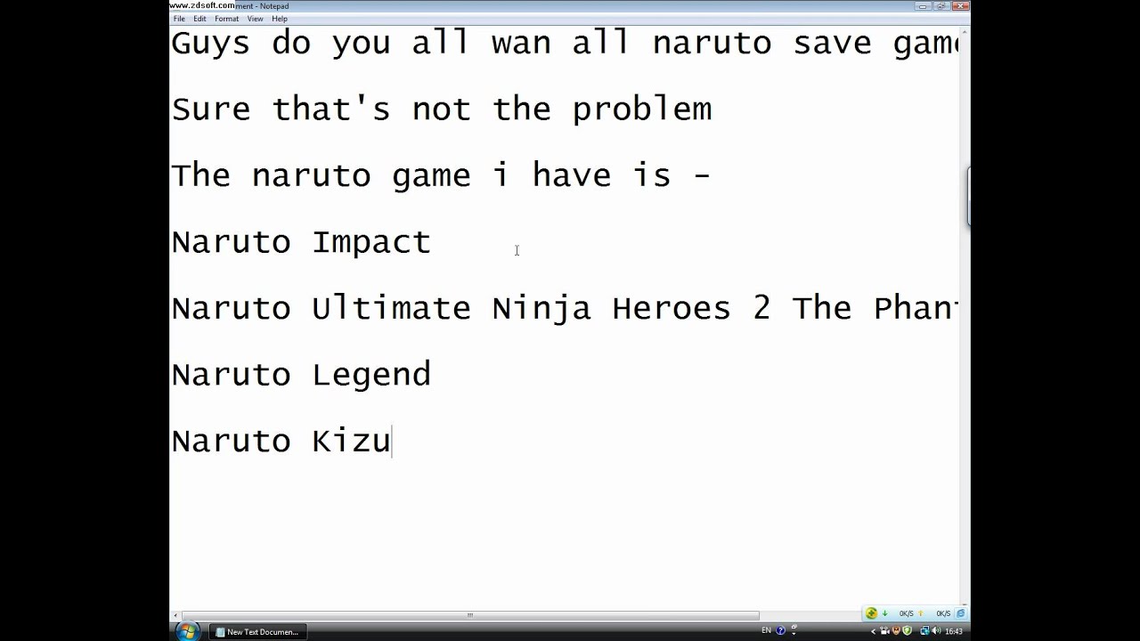 Naruto Save Game - YouTube