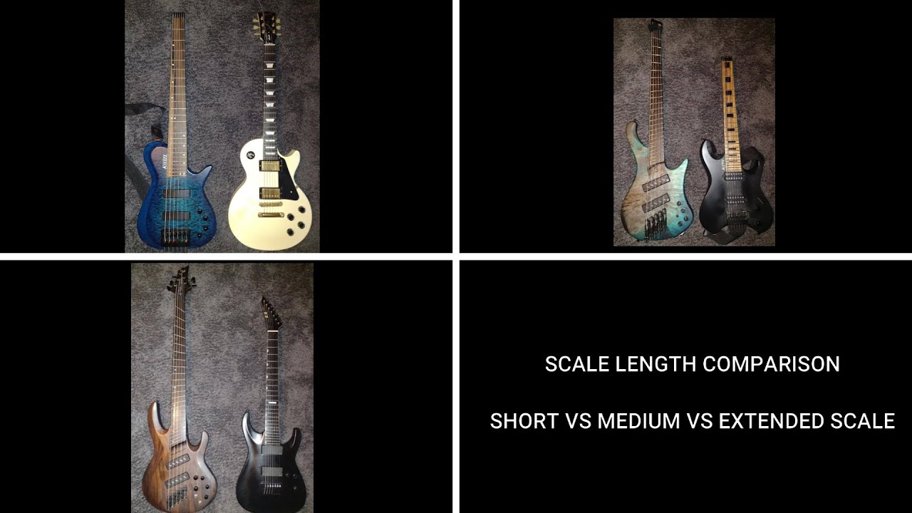 GUITAR AND BASS SCALE LENGTH TONE COMPARISON - YouTube