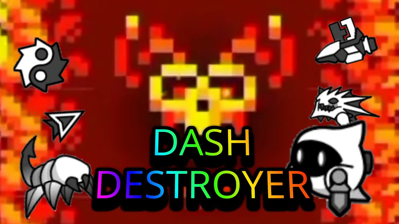 Geometry Dash 2.2 "DASH DESTROYER" By pixellodr | 100% all coins - YouTube