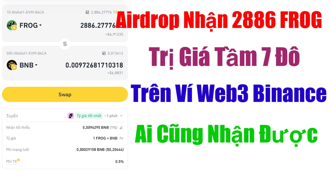 (HOT) Airdrop Nhận 2886 FROG Token Trị Giá Tầm 7 Đô Hoàn Toàn Miển Phí ...