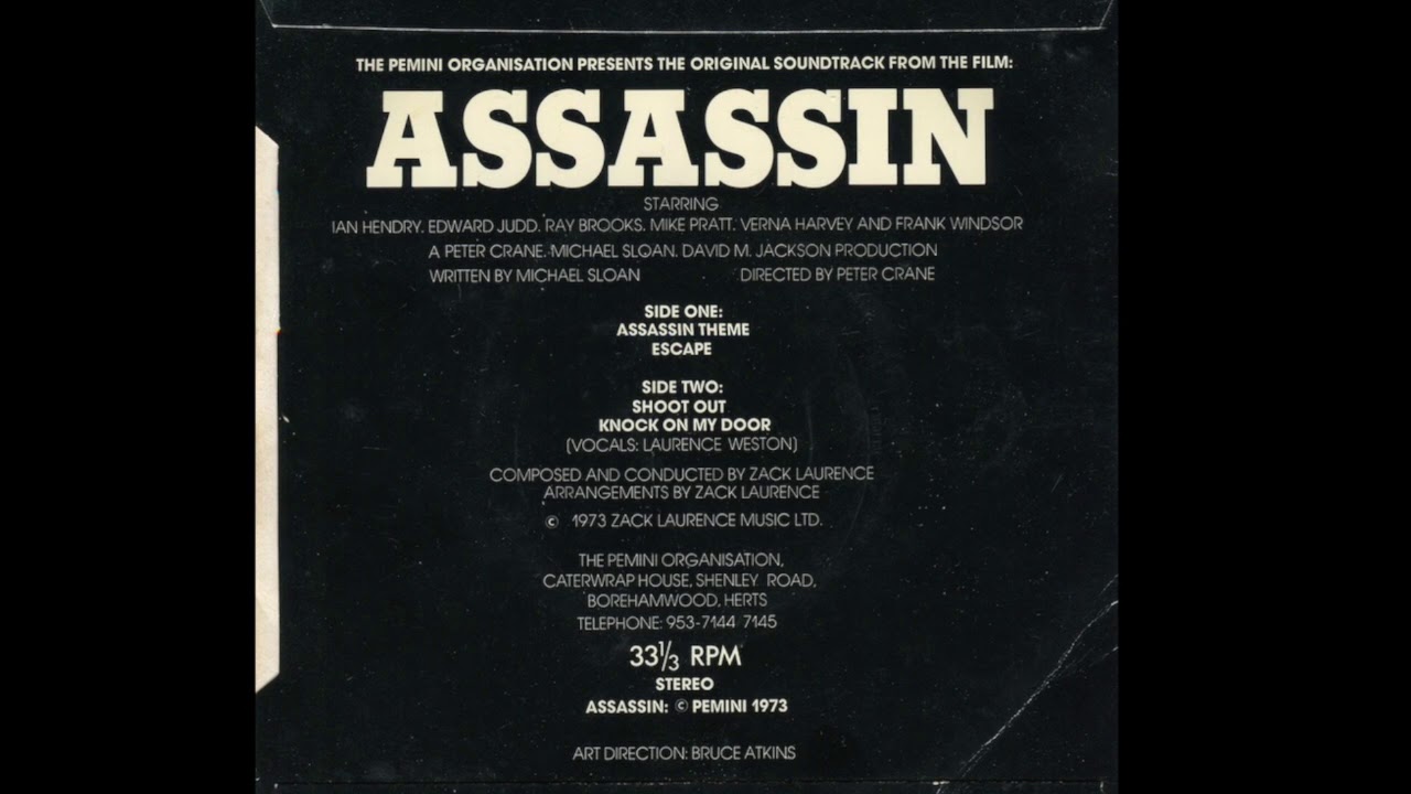 Assassin [1973] 'Escape' Theme By Zack Laurence. Starring Ian Hendry ...