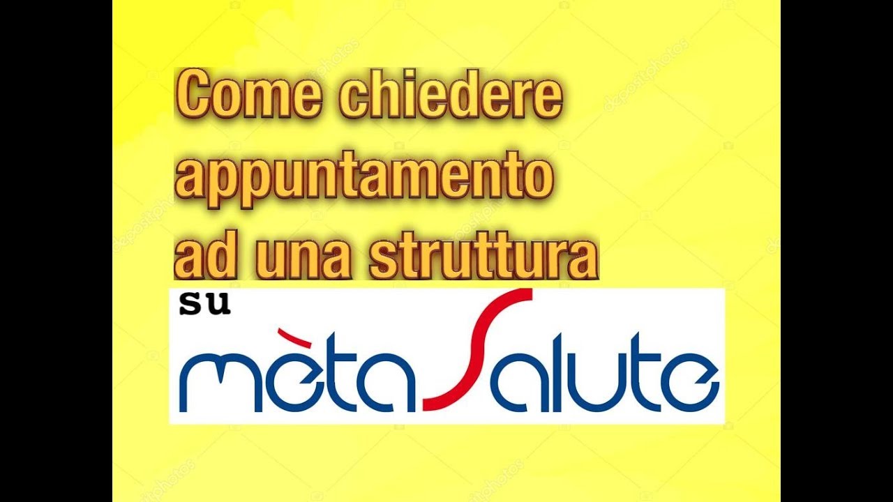 Come richiedere appuntamento con Metasalute - YouTube