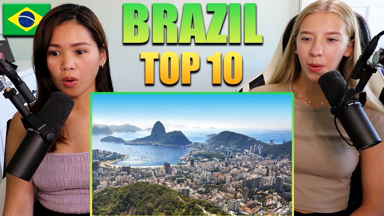 American Girls React To 10 Best Places To Visit In Brazil - YouTube