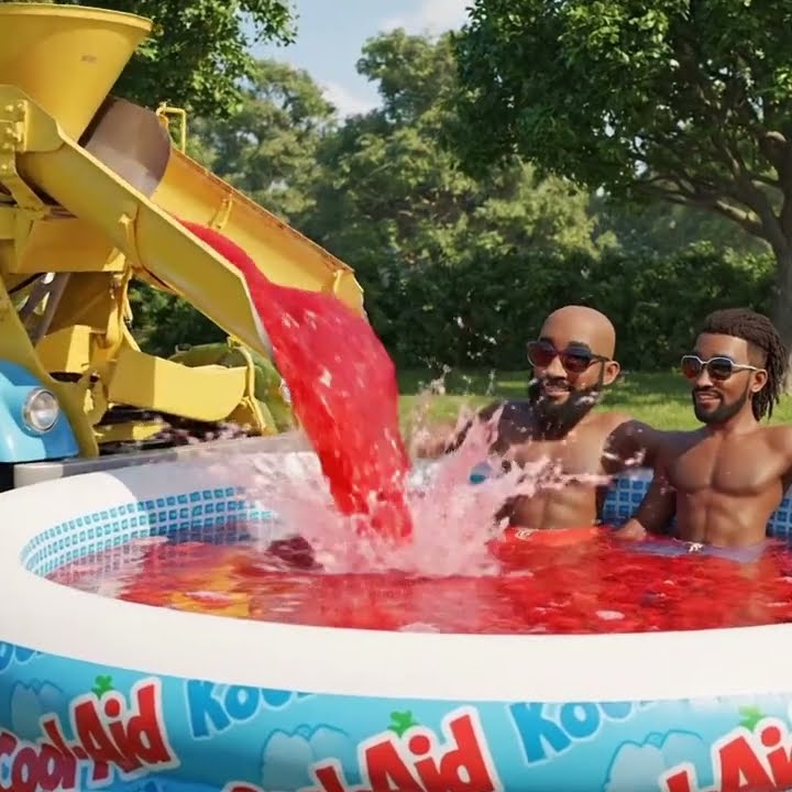 Cool Aid pool - YouTube
