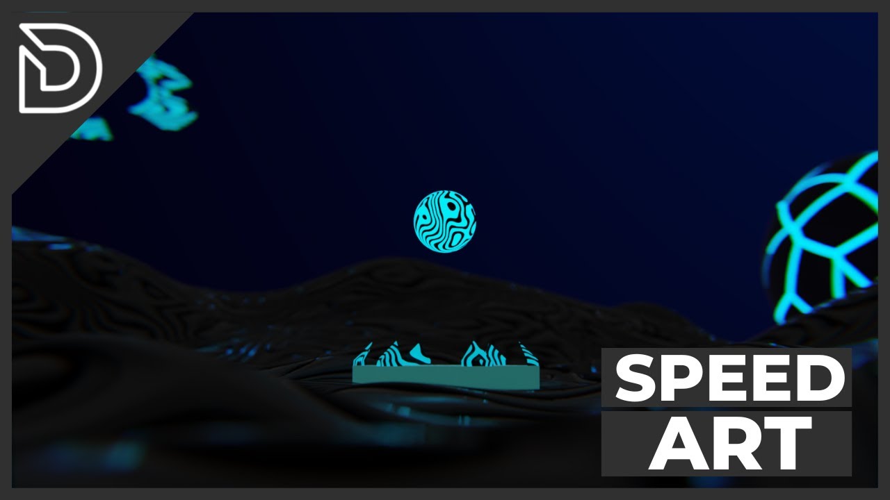 Alien Orb Speed Art #blender - YouTube