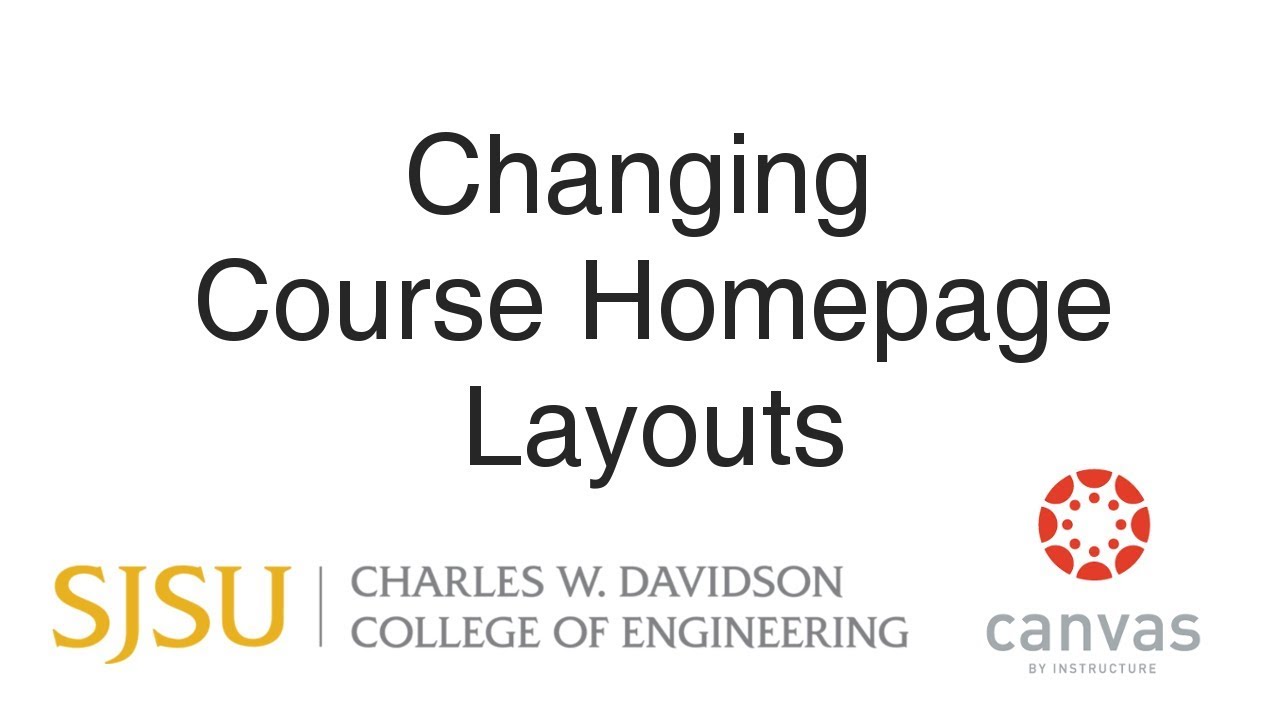Change Homepage Layout - YouTube