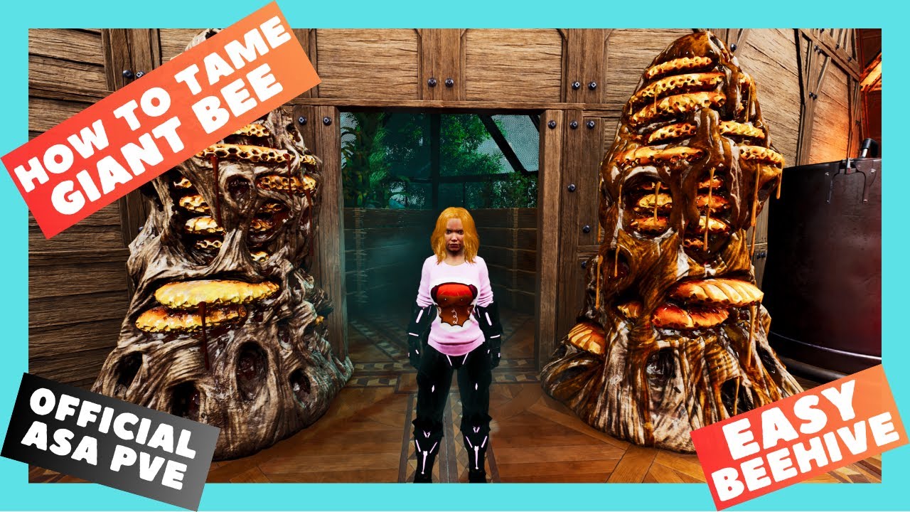 ASA Official PVE: How to tame Giant Bee - YouTube