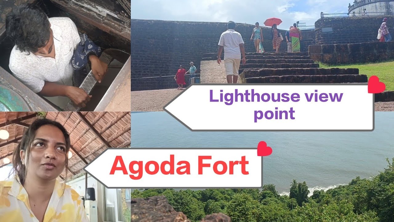 Agoda fort goa | Lighthouse Point & Beach View goa | Goa vlog series ...