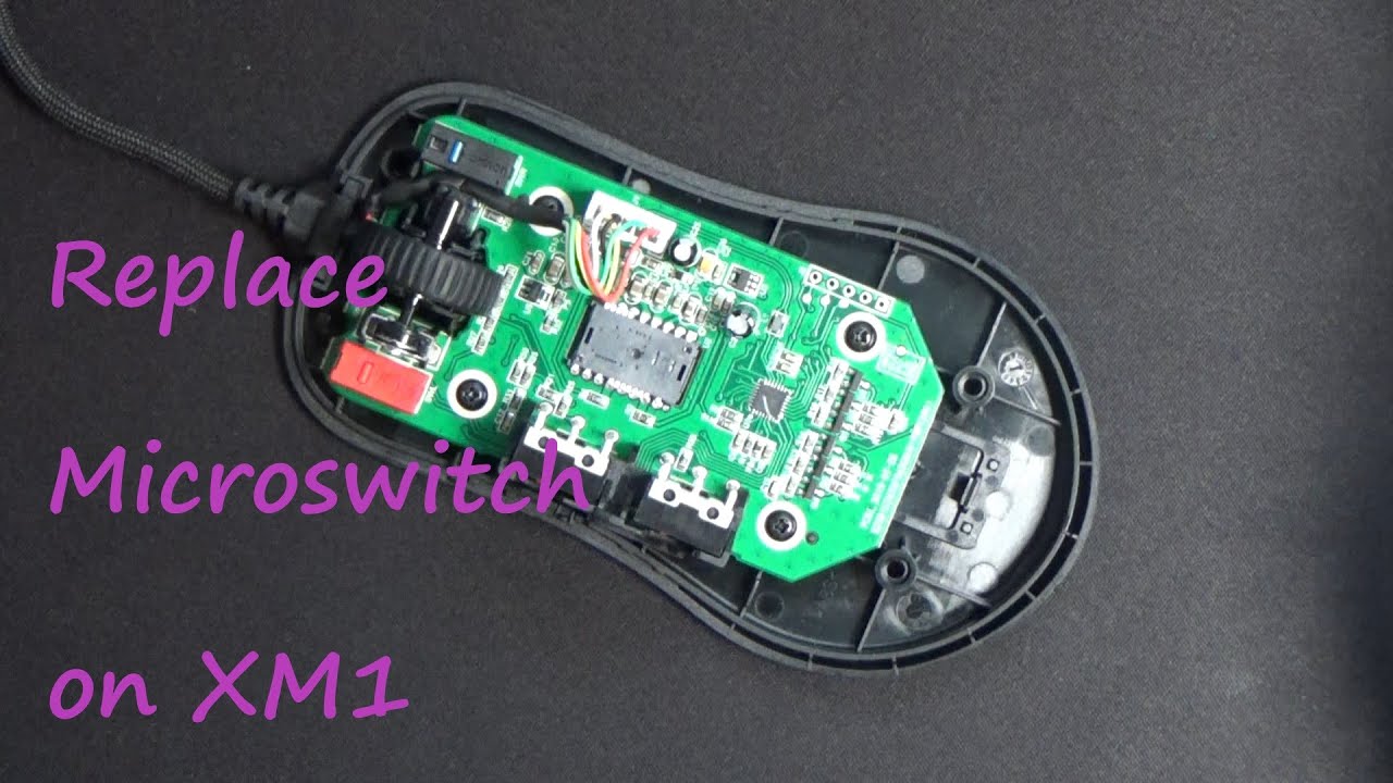 Replace Microswitch on XM1 - YouTube
