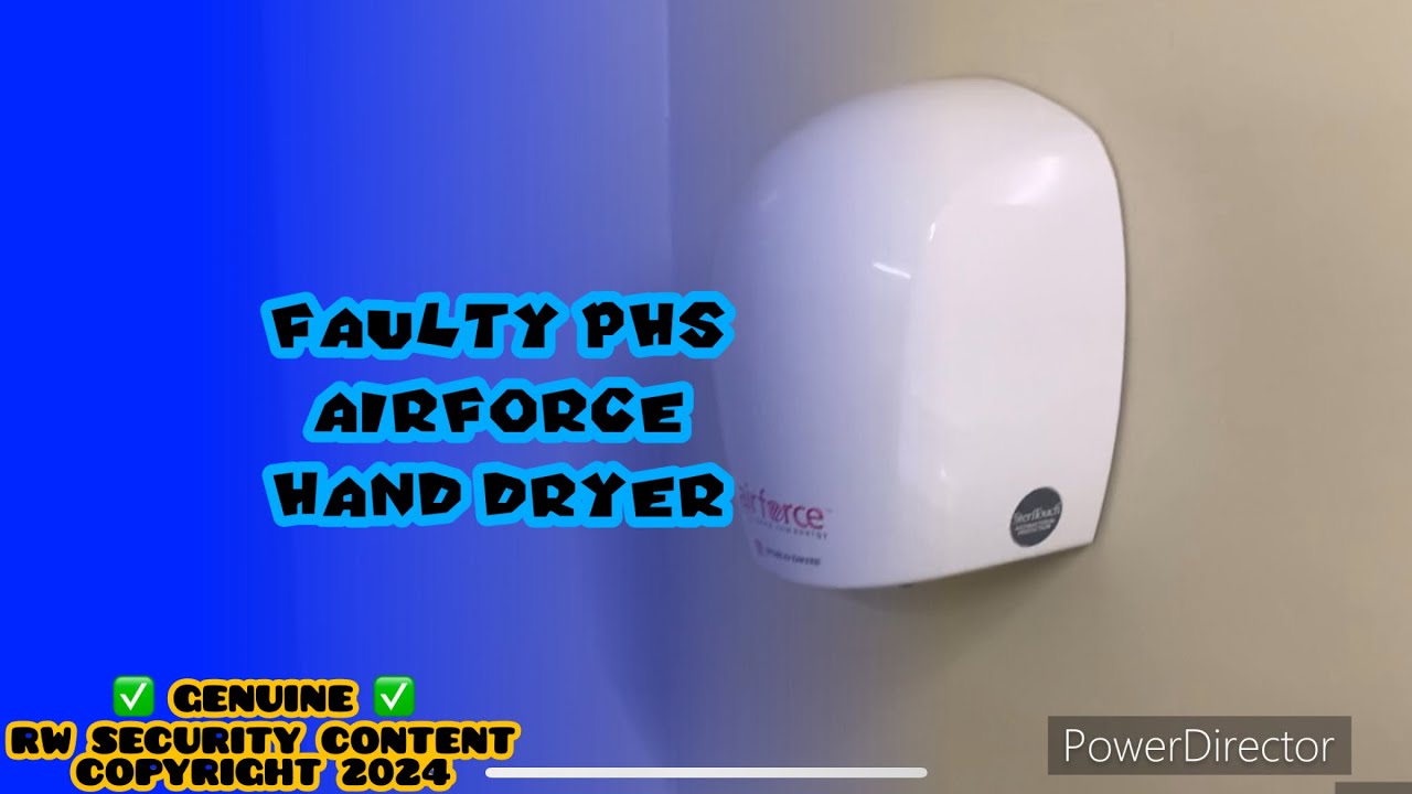 Faulty Warner Howard Airforce Hand Dryer - YouTube