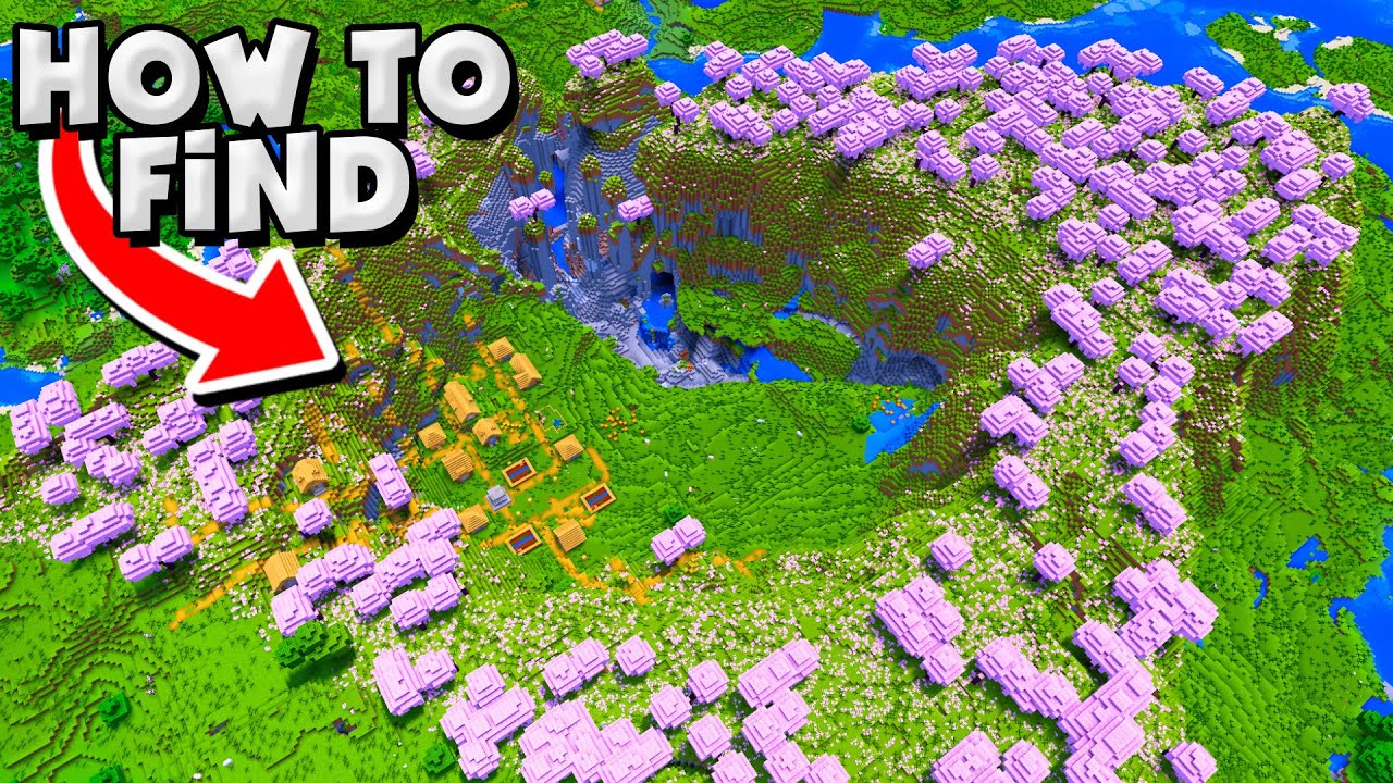 How to find Minecraft cherry grove circle village seeds with Cubiomes ...