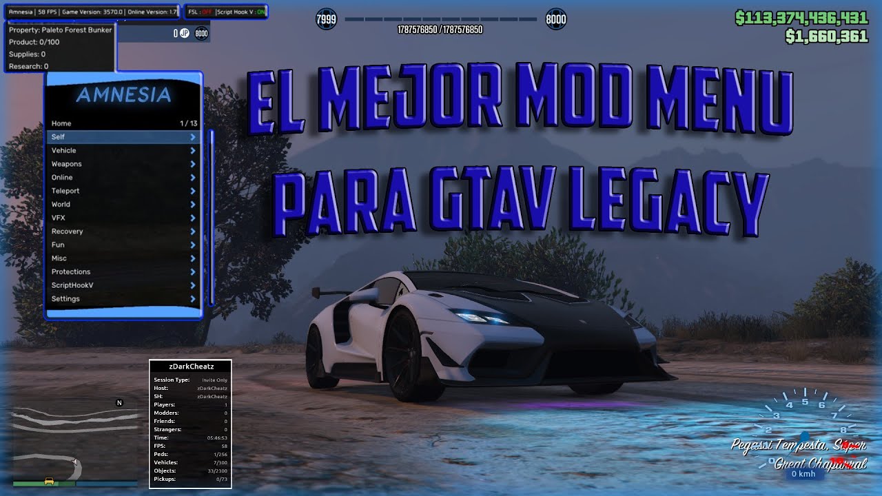 EL MEJOR MOD MENÚ GRATIS PARA GTA ONLINE LEGACY | COMO SALTARSE EL ANTI ...