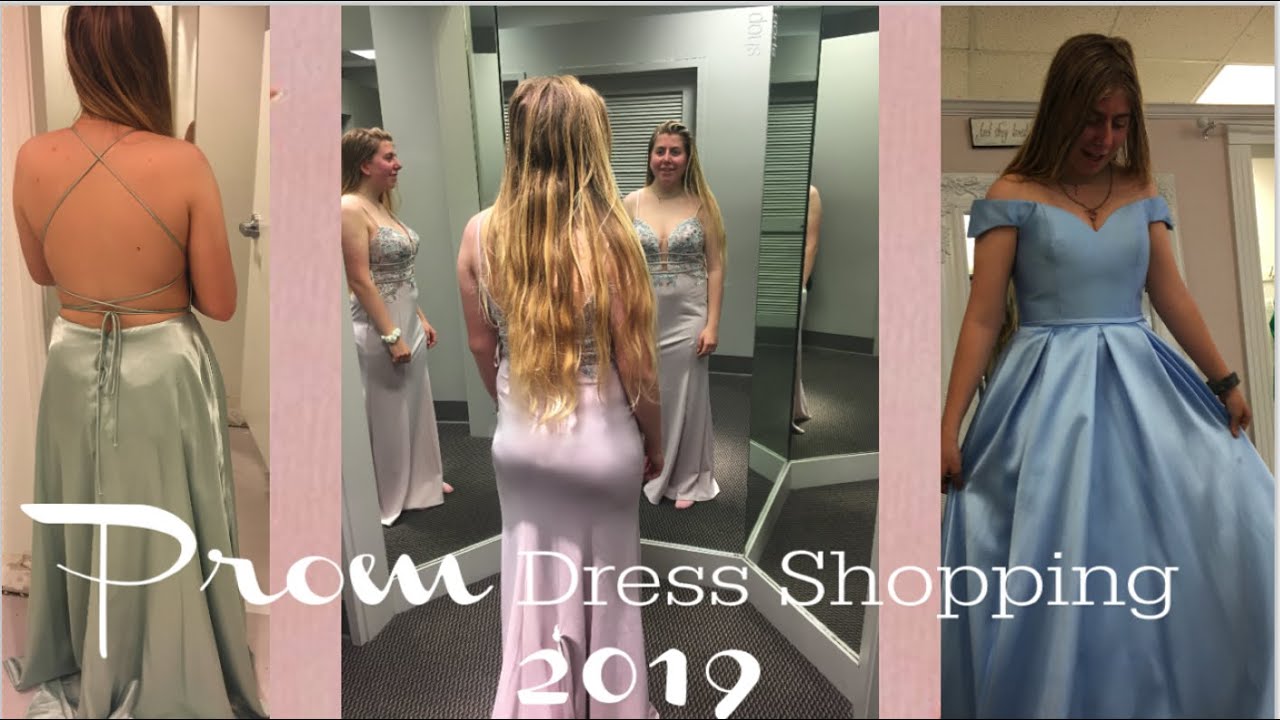 Buying my prom dress 1 week before prom... prom dress shopping 2019 ...