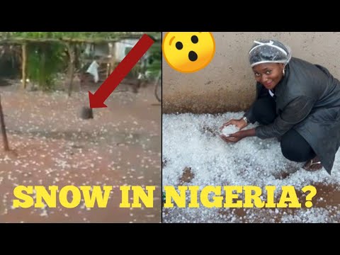 Shocking! 'SNOW' falls in Edo(Nigeria), See what people are saying ...
