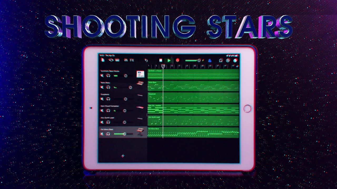 Bag Raiders - SHOOTING STARS Loop Cover on iPad #Garageband - YouTube