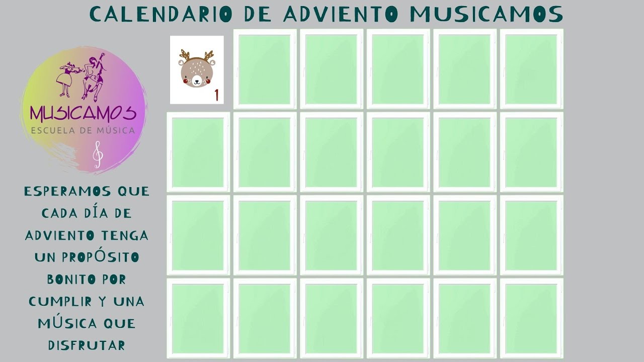 CALENDARIO DE ADVIENTO MUSICAL 1 DICIEMBRE 2022 - YouTube