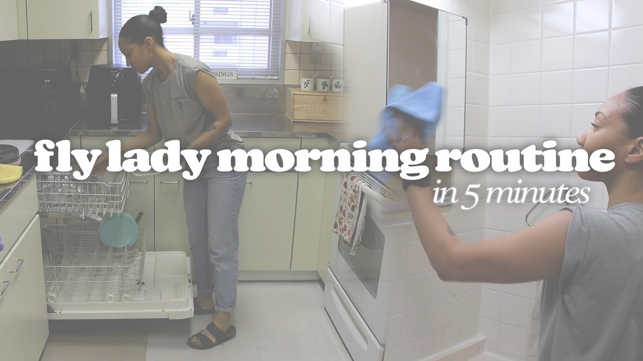 5 Minute Cleaning Motivation | Day 1 Fly Lady Morning Routine - YouTube