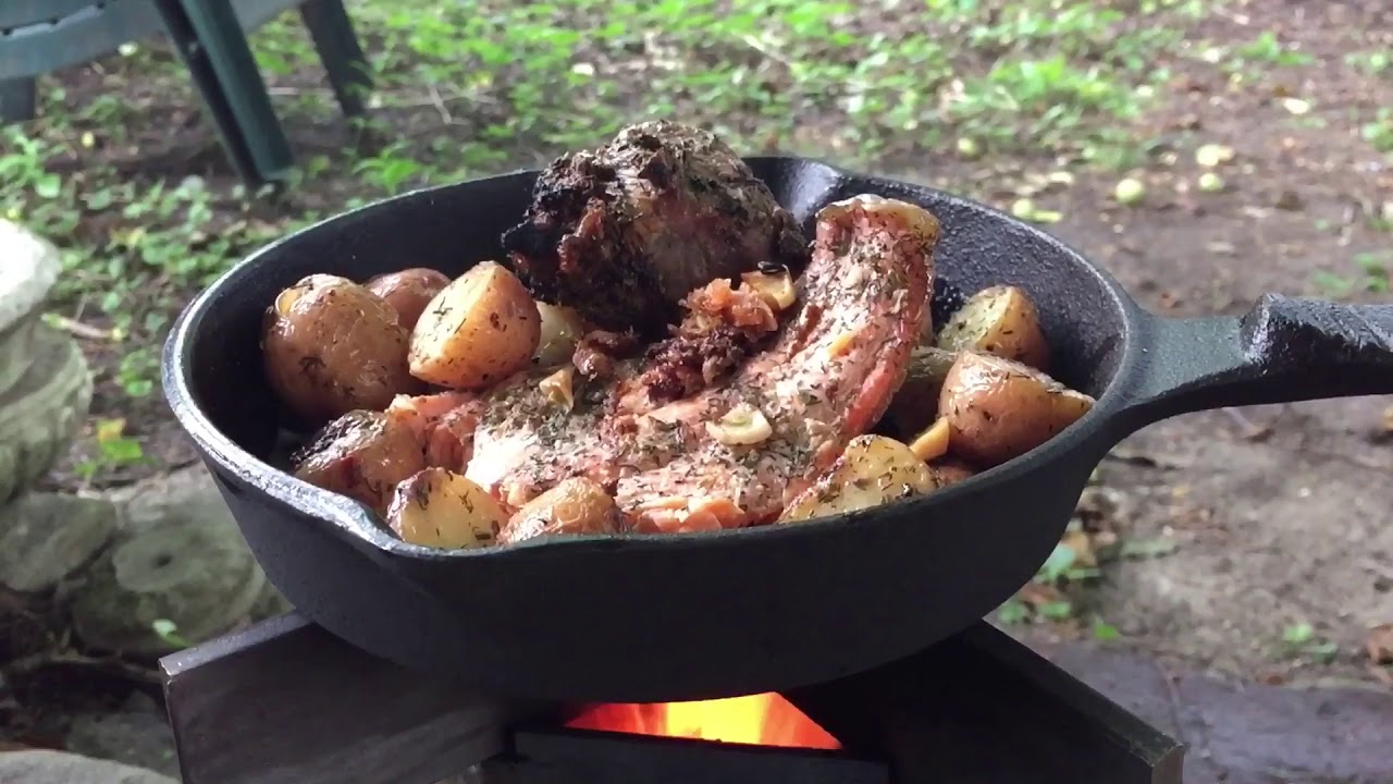 COOKING on the ROCKET STOVE - YouTube