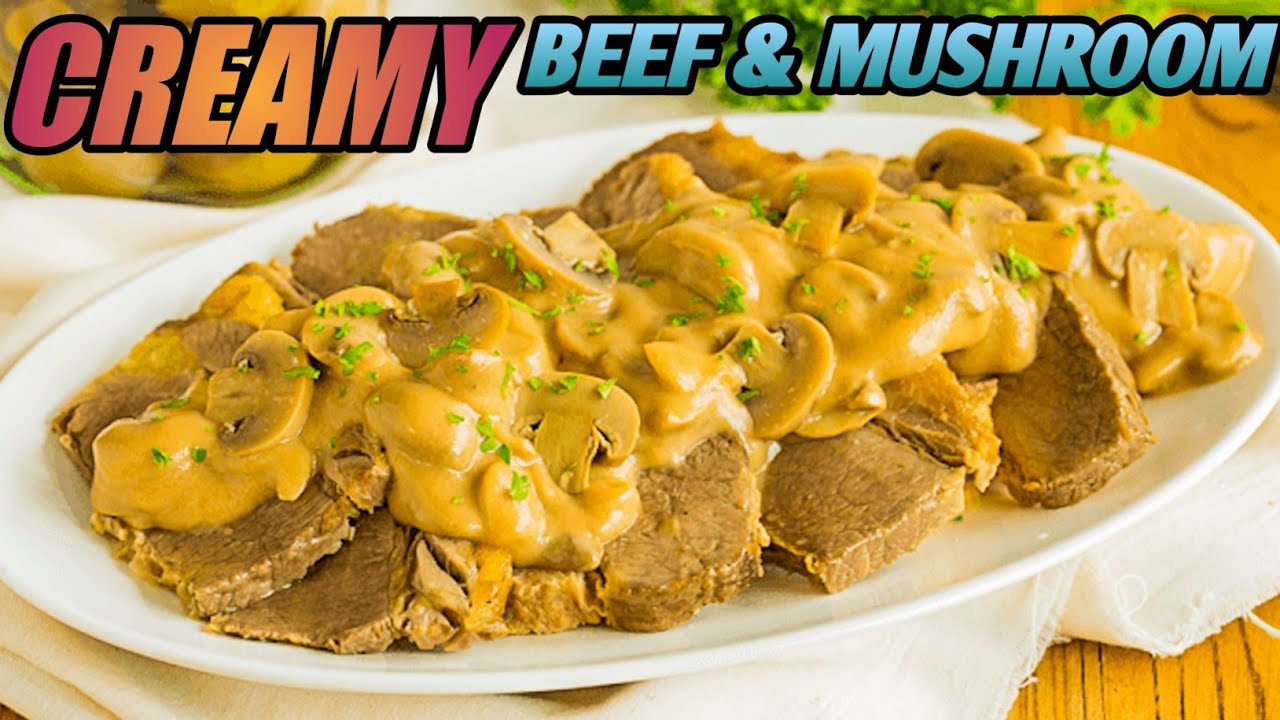 HOW TO COOK CREAMY BEEF AND MUSHROOM - YouTube