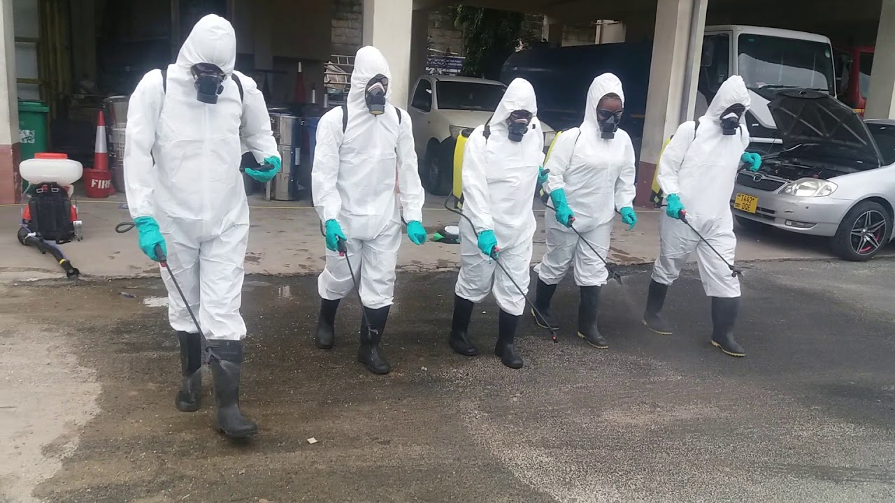 these are training for fumigation in order to make citizens safe. - YouTube