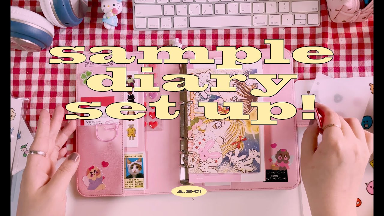 Ab C Vlog Ep01 어버블크러쉬 샘플다이어리 셋업하기 다이어리꾸미기 Youtube