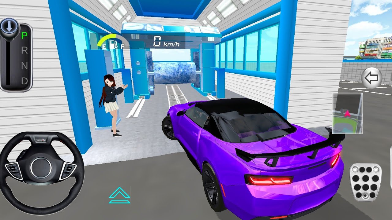 New Purple Mustang GT For Parking 3d Driving Class android game play ...