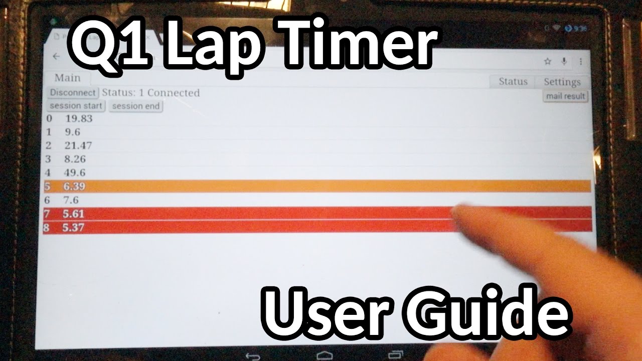 Q1 - Open source lap timer - users guide - YouTube