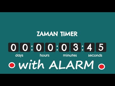 3 MIN 45 SEC *ALARM* || 3 DK 45 SN *ALARMLI*  || TIMER