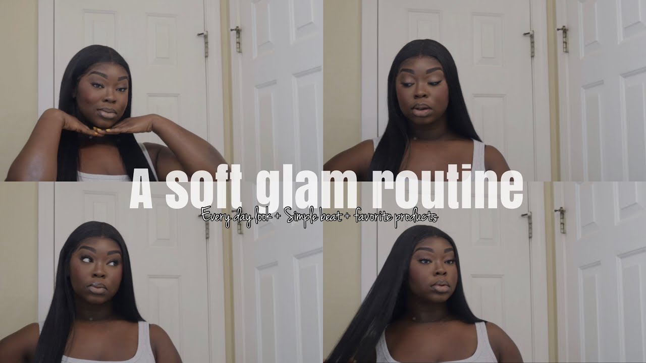 SOFT GLAM MAKEUP TUTORIAL | Feeling confident + hair deets + favorite products #dajhaallen # ...