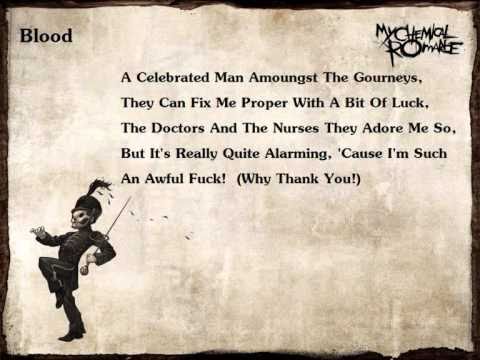 My Chemical Romance - [Blood]  (Lyrics)