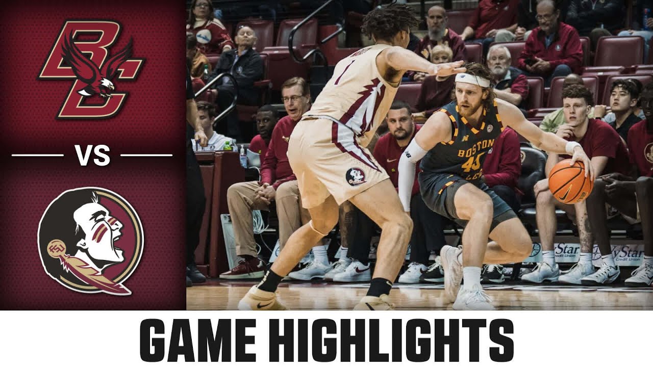 Boston College vs. Florida State Game Highlights | 2023-24 ACC Men's ...