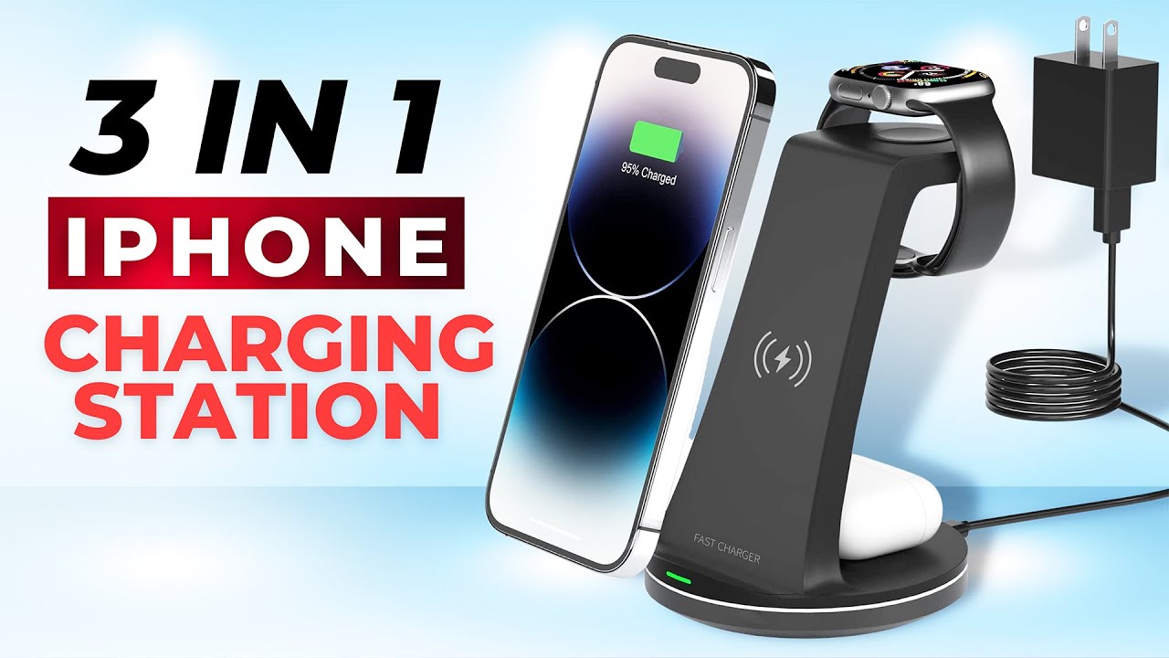 3 In 1 iPhone Charging Station - YouTube