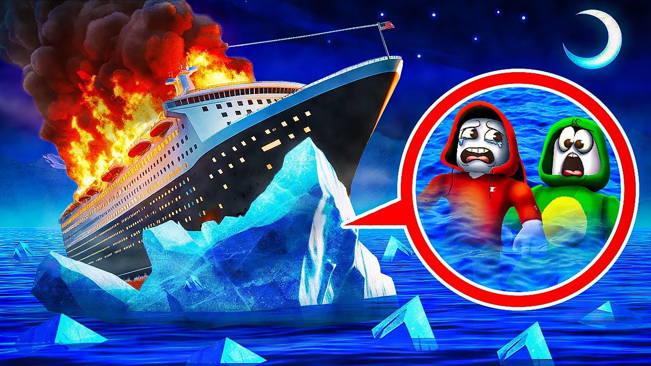 JJ and Mikey Survive in CRUISE SHIP CRASH in Roblox - Maizen - YouTube