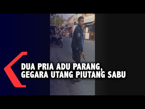 Dua Pria Adu Parang, Gegara Utang Piutang Sabu