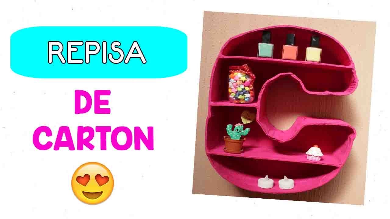 REPISA de CARTON || FACIL - YouTube