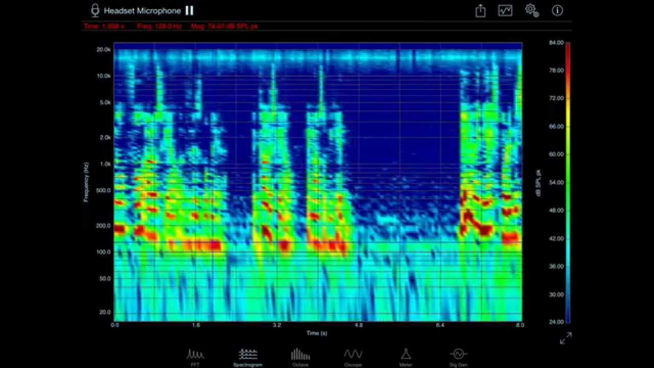 Real-time 2D Spectrogram for iOS - YouTube