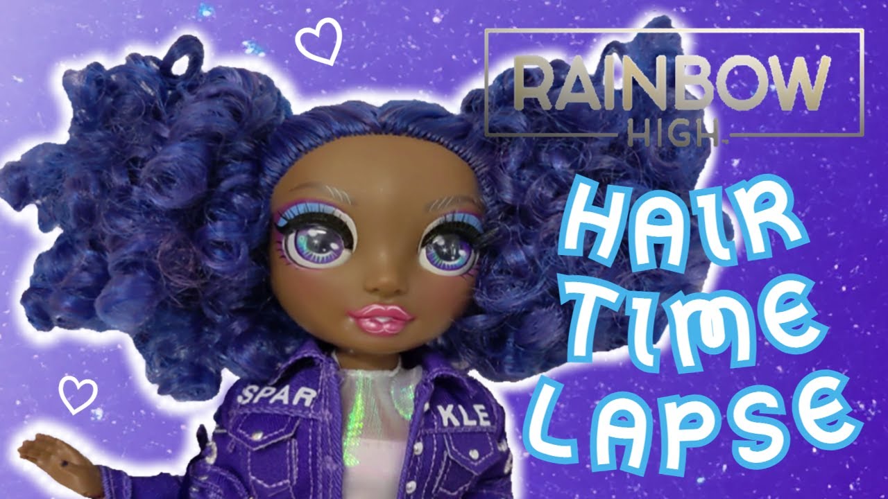 Krystal Bailey Hair Restyle! Rainbow High Doll Time Lapse RH - YouTube