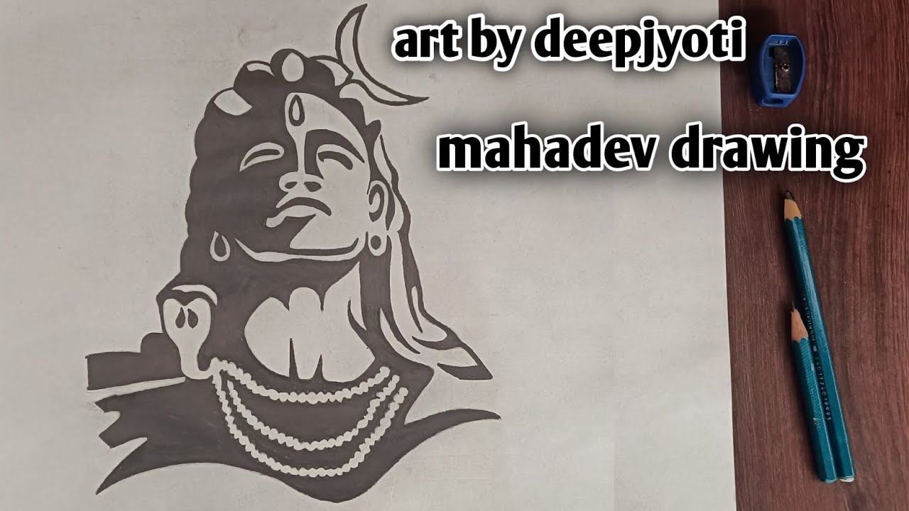 mahadev drawing siv drawing siv portrait pencil drawing #art by ...