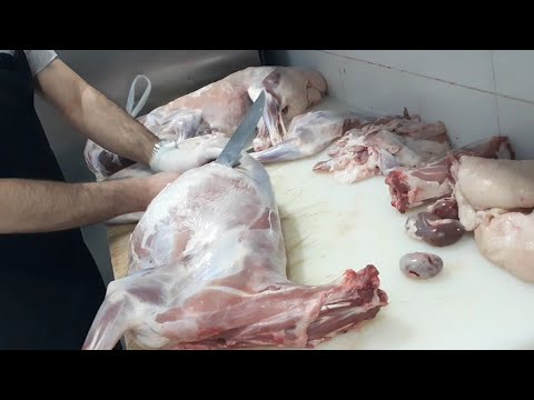 🇦🇿 Quzu doğramaq qaydası kabablıq quzunun hissələrə bölünməsi Usta kababçı Emil Azərbaycan mətbəxi