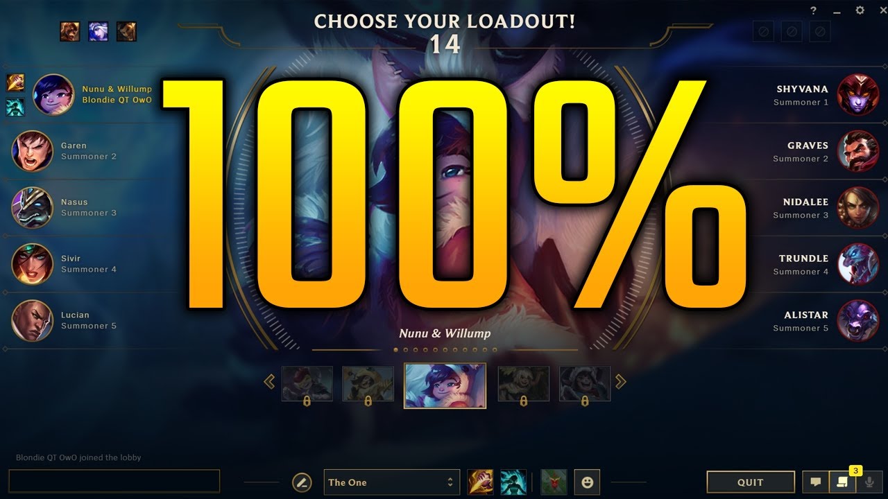 Make Them Dodge Champ Select (100% Success Rate) - YouTube