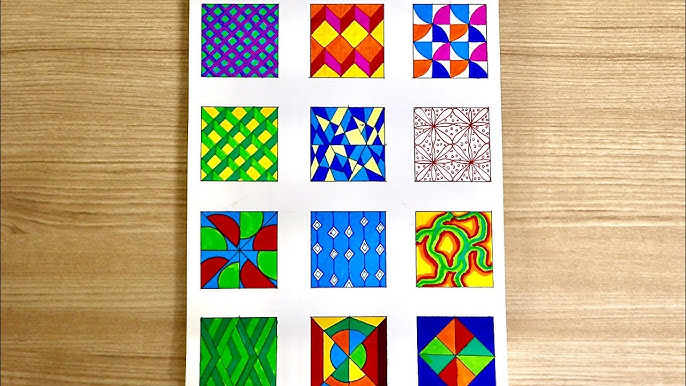 Colorful Line Patterns Design