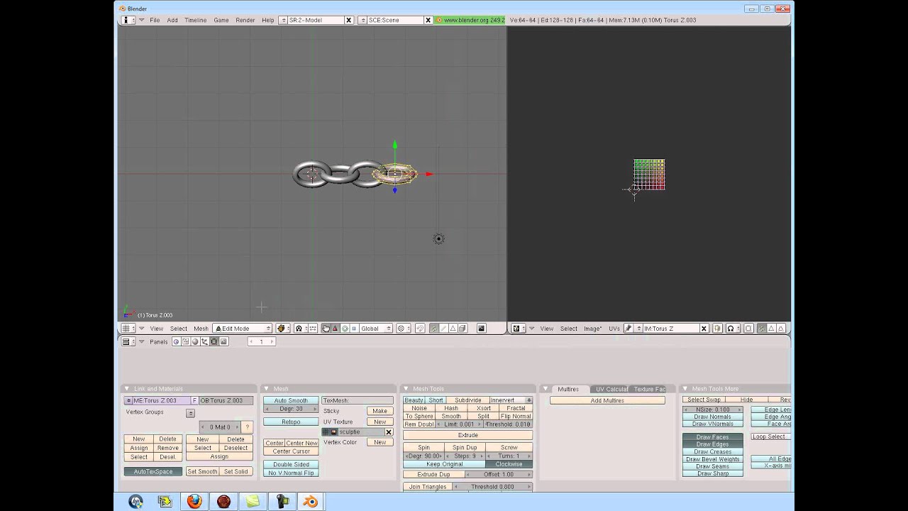 Mesh Chain Tutorial in Blender for Second Life - YouTube
